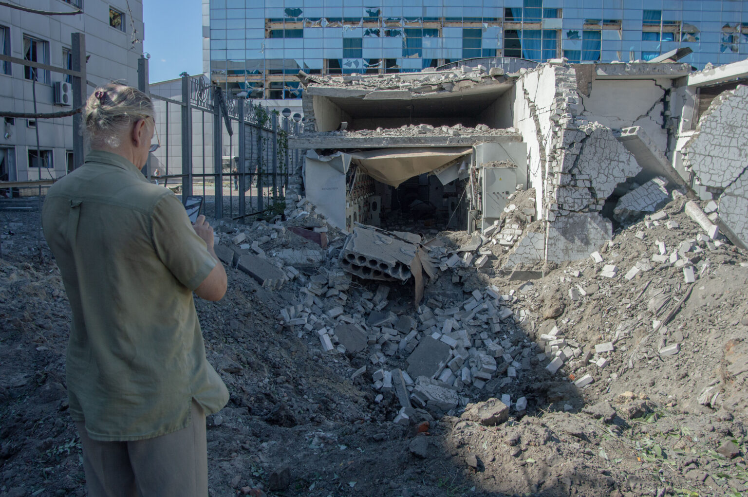 Russians Attacked Kharkiv by S-300 missiles, Two Buildings Damaged - Photo