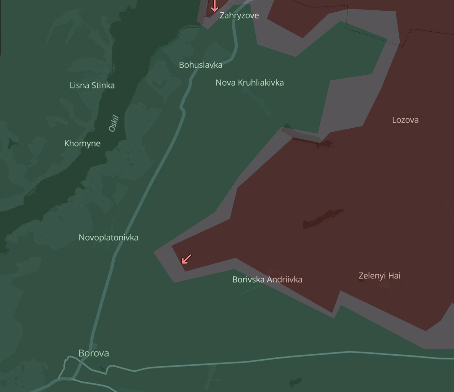 Russian troops advanced towards Borova in Kharkiv region